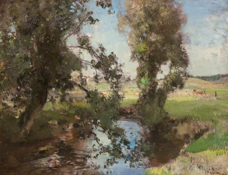 The Blue Pool by Edward Arthur Walton - Art Renewal Center