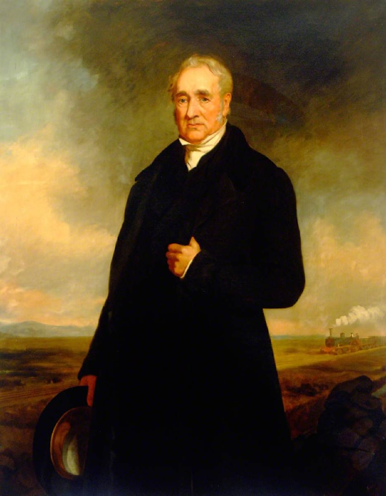 George Stephenson (1781–1848) by Charles William Mitchell - Art Renewal ...
