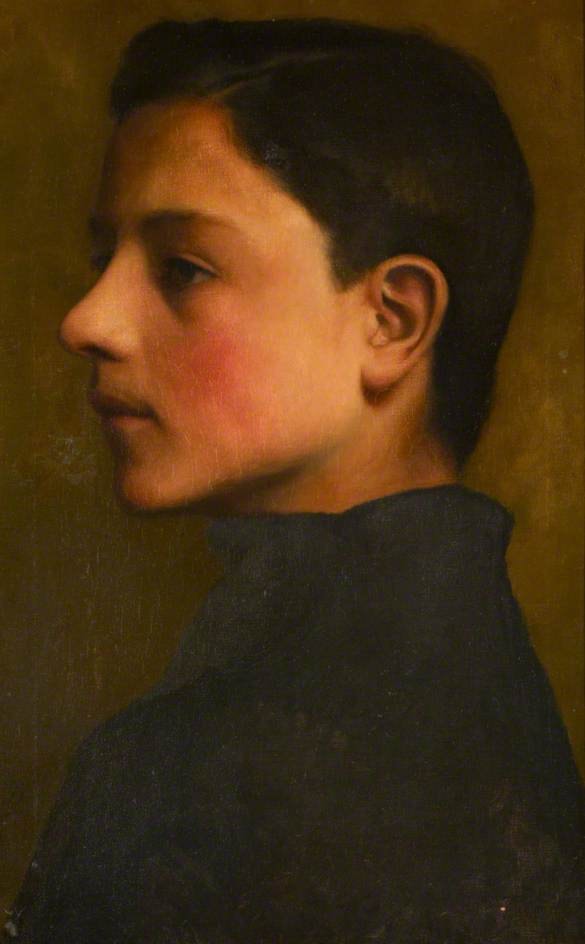 Head of a Boy by Henry Scott Tuke - Art Renewal Center
