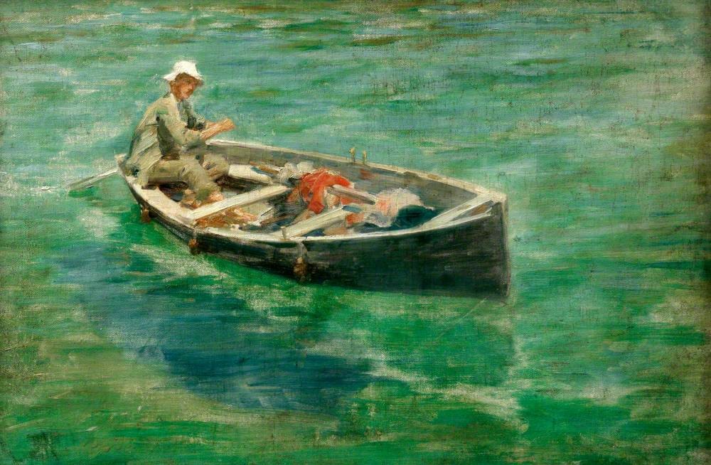 Green Waters by Henry Scott Tuke - Art Renewal Center