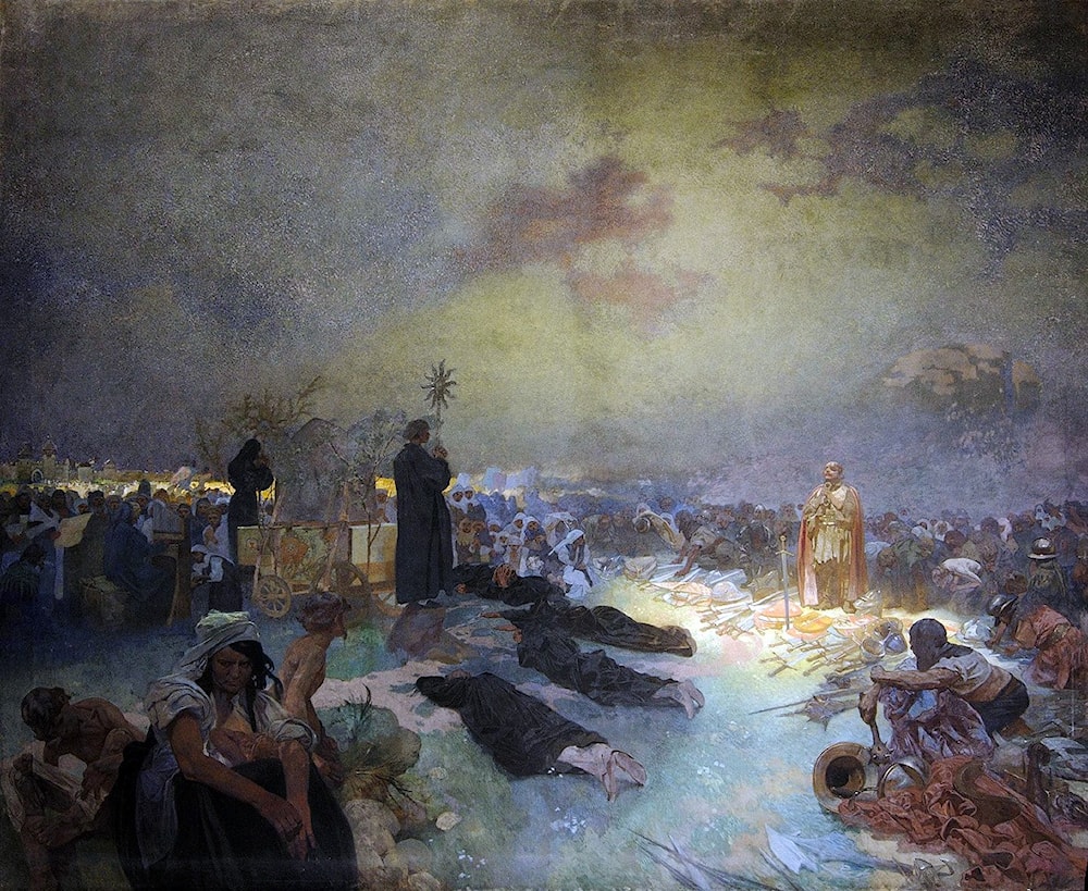 The Slav Epic: No. 11: After the Battle of Vítkov by Alphonse Maria ...