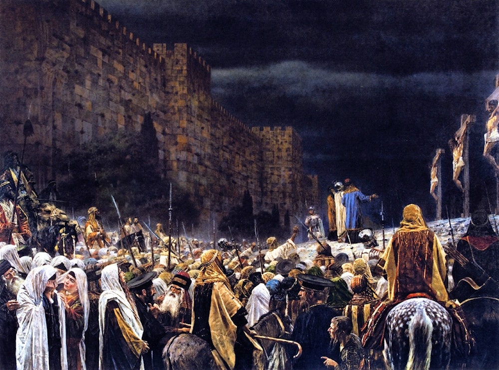 Crucifixion by the Romans by Vasily Vereshcagin - Art Renewal Center