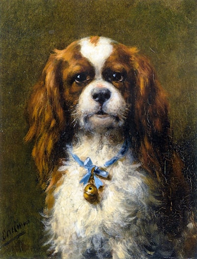 A St. Bernard Dog by Otto Eerelman - Art Renewal Center