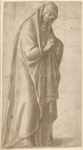 Standing Female Figure (St. Anne; Cartoon for a Painting) by Vittore ...