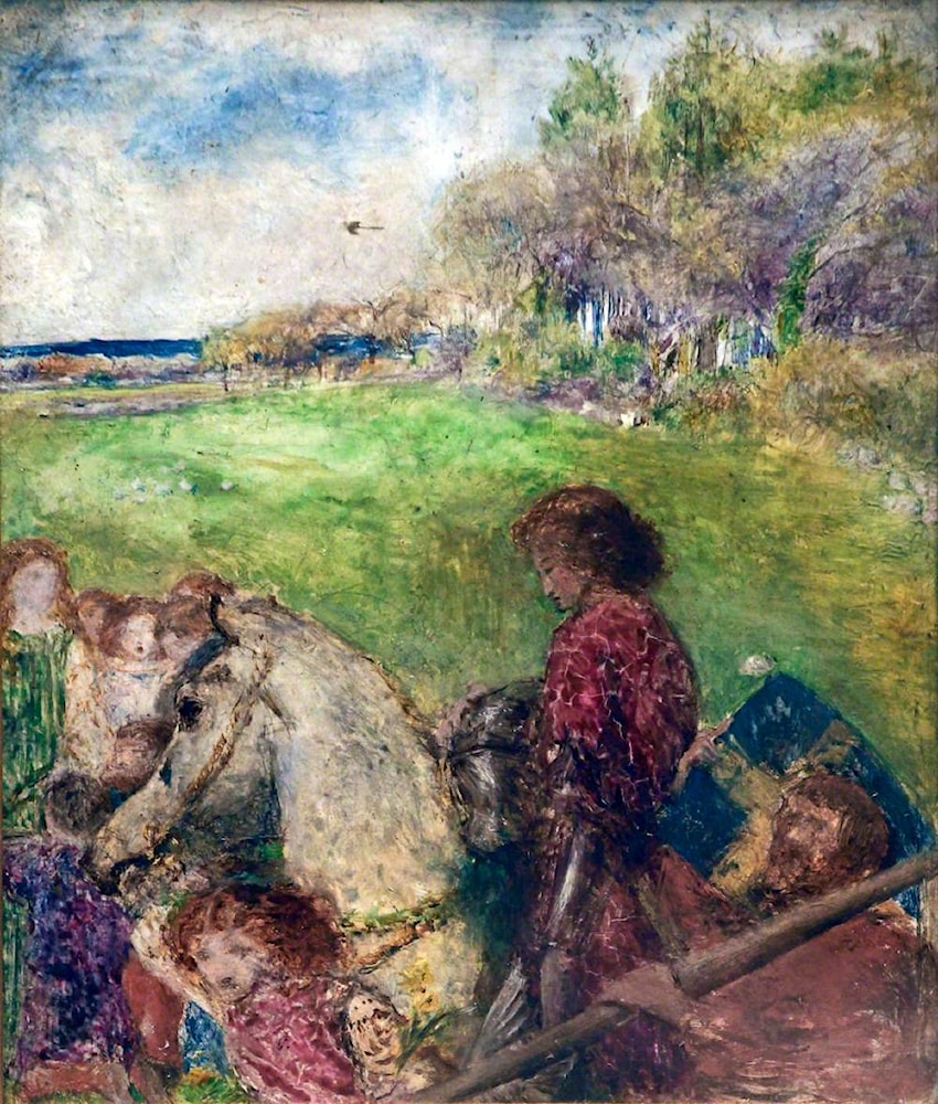 Study for 'The Young Knight' by William Lindsay Windus - Art Renewal Center