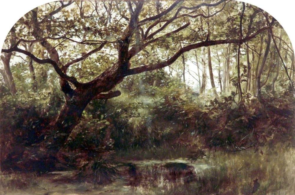 Study from Nature, the Kingfishers Haunt, Eastham Wood by William ...