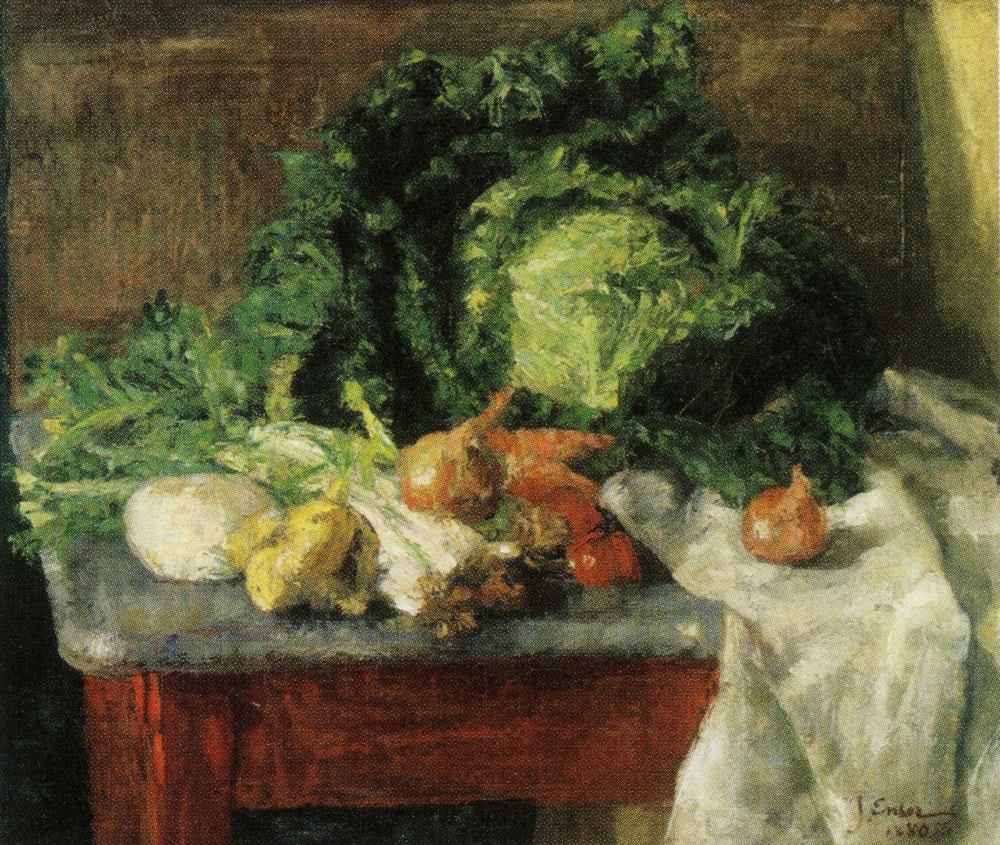The Cabbage by James A Ensor - Art Renewal Center