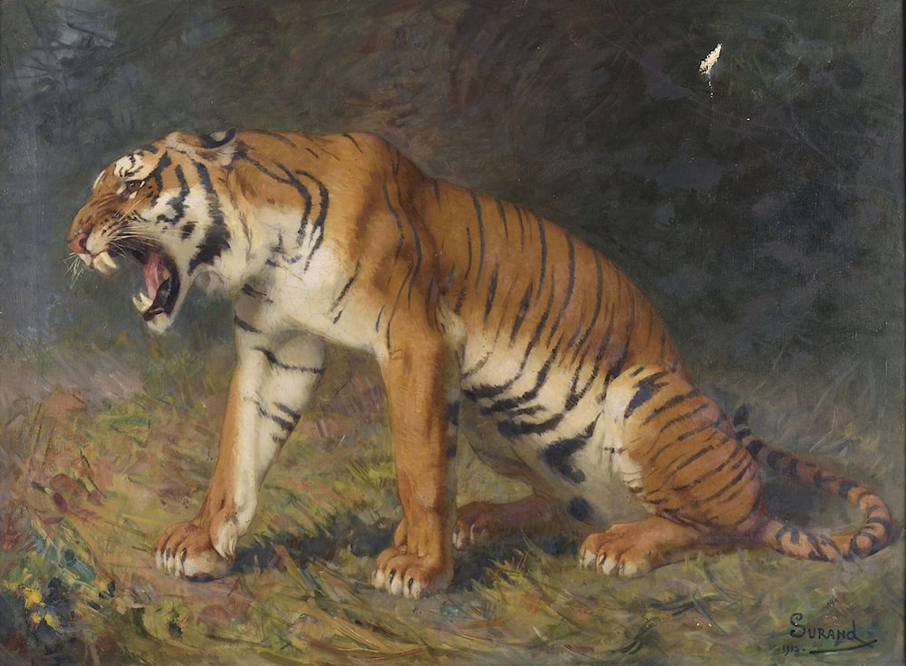 The Awakening of the Tiger by Gustave Surand - Art Renewal Center