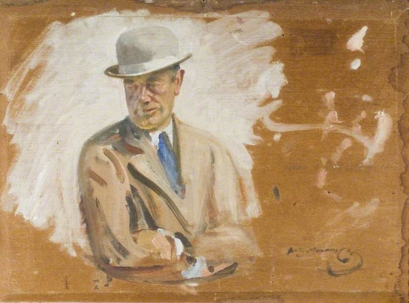 Study of Isaac Bell by Sir Alfred James Munnings - Art Renewal Center