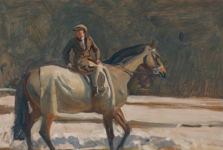 Winter Boone / Winter Scene by Sir Alfred James Munnings - Art Renewal ...