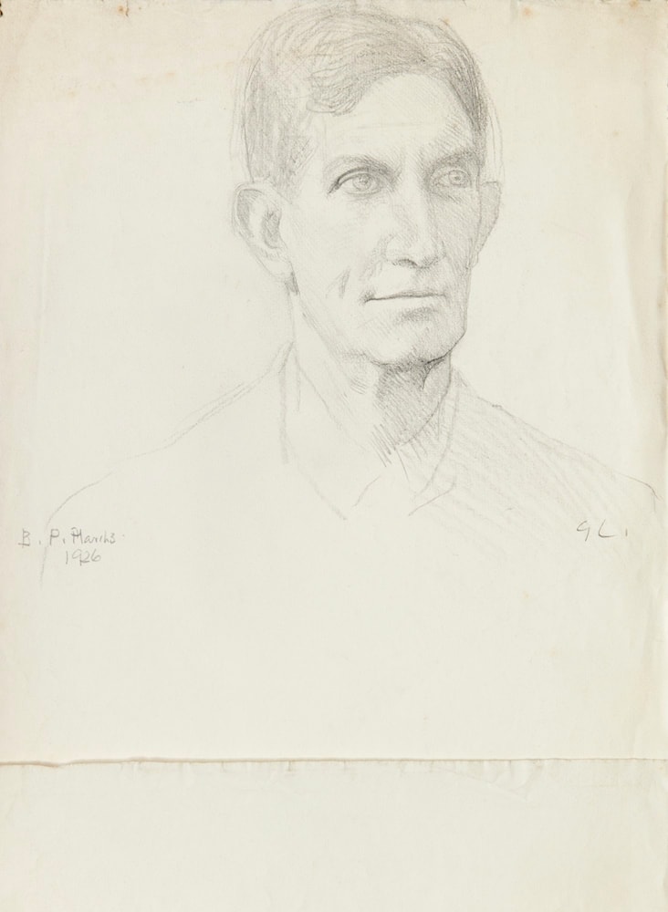 Study of a man's head and shoulders by Sir George Clausen - Art Renewal ...