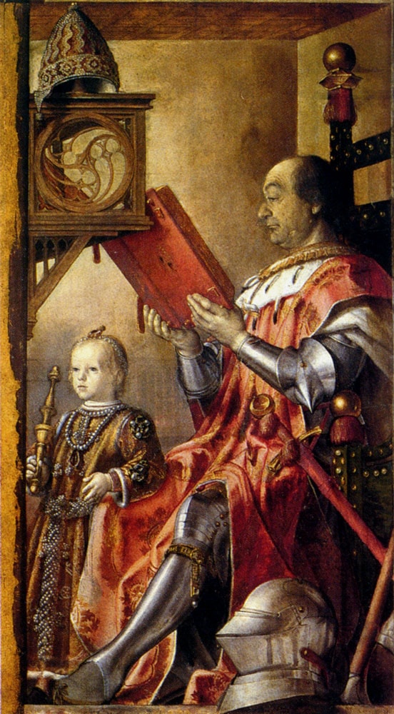 Federico Da Montefeltro With His Son Guidobaldo by Pedro Berruguete ...