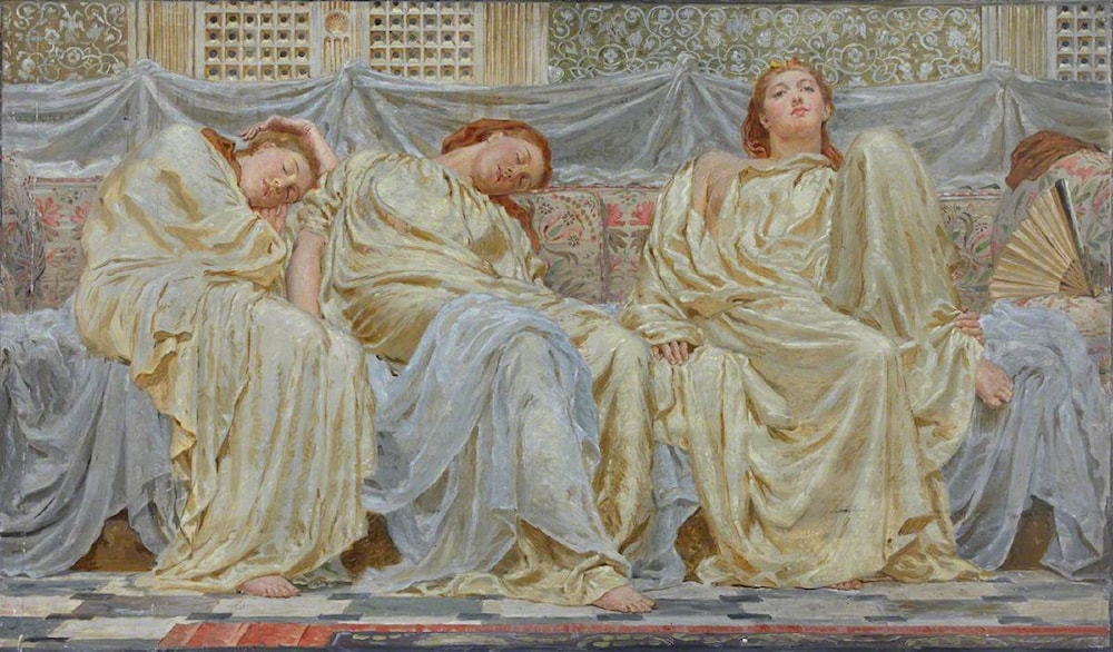 The Dreamers by Albert Joseph Moore - Art Renewal Center
