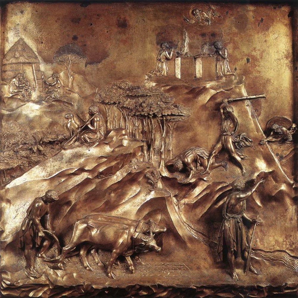 Cain and Abel: The Killing of Abel by Lorenzo Ghiberti - 3 images - Art ...