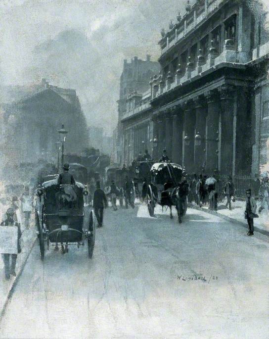 The Bank of England, 1888 by William Logsdail - Art Renewal Center