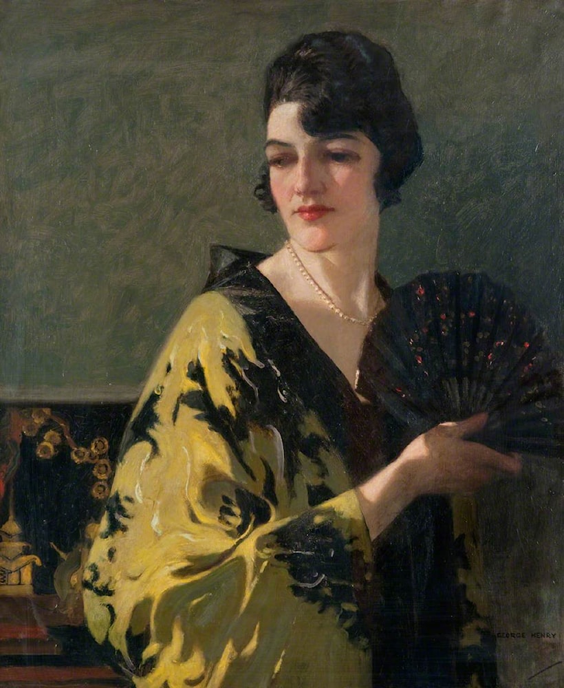 Portrait of an Unknown Woman by George Henry - Art Renewal Center