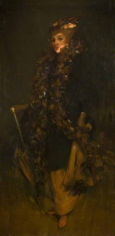 The Feather Boa by George Henry - Art Renewal Center