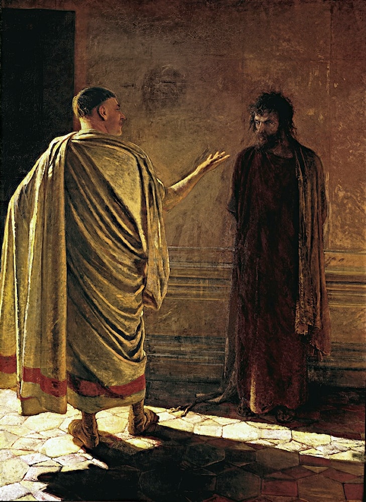 Christ and Pontius Pilate by Nikolai Ge - Art Renewal Center