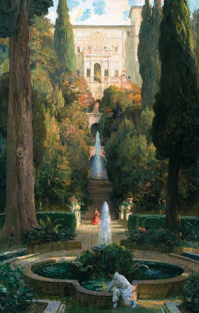 Rendezvous in the Park by Paul-Albert Laurens - Art Renewal Center