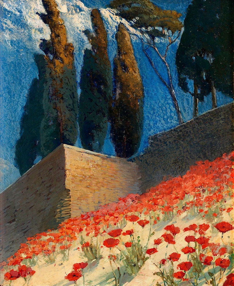 Landscape from the South of France by Alf Wallander - Art Renewal Center