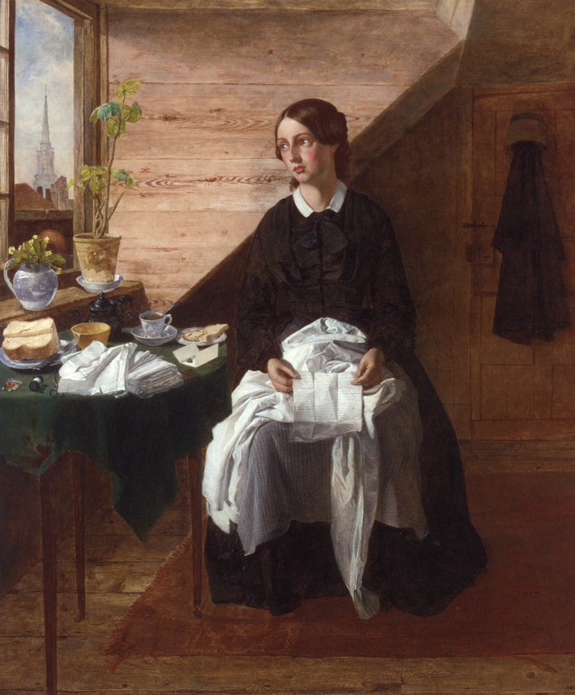 The Song of the Shirt by Charles Rossiter - Art Renewal Center