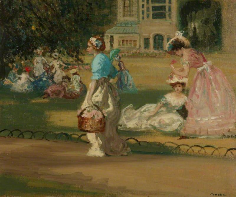 The Gardener's Daughter by Charles Conder - Art Renewal Center