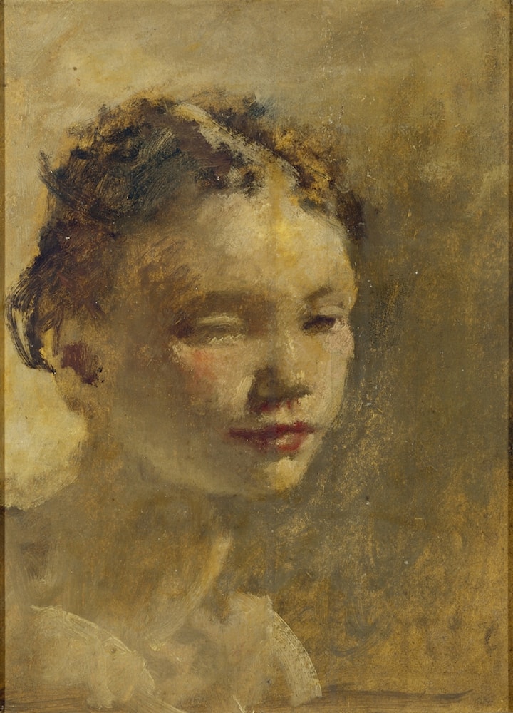 Girl's Head by Henry Tonks - Art Renewal Center