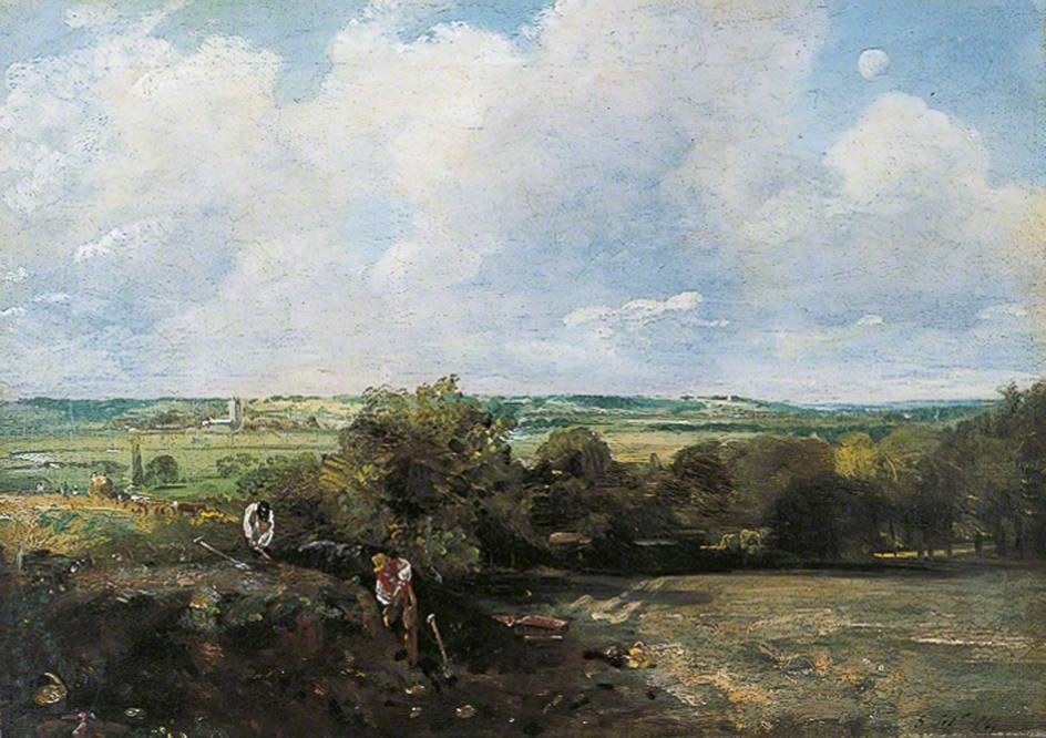 The Vale of Dedham, Suffolk by John Constable - Art Renewal Center