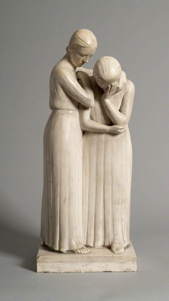 Two Mourning Women by Hester Mary Holman - Art Renewal Center