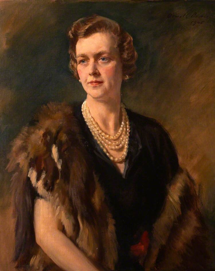 Cynthia Mary Burns (d.1977), Lady Carew Pole by Oswald Hornby Joseph ...