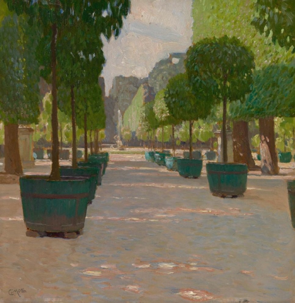 A park in the gardens of the Schönbrunn Palace by Carl Moll - Art ...