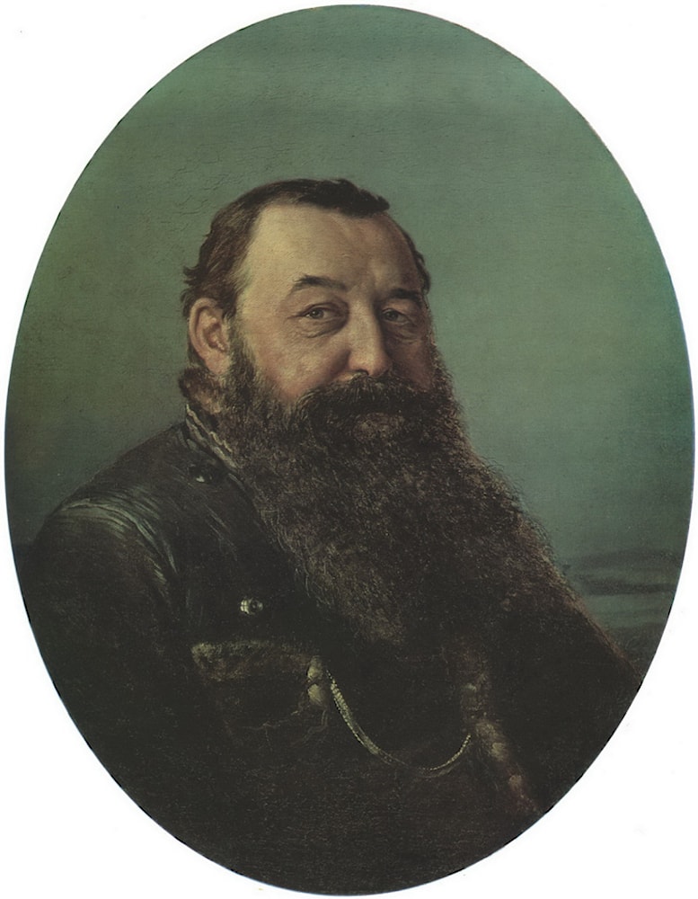 Portrait of N. F. Rezanov by Vasily Grigorievich Perov - Art Renewal Center