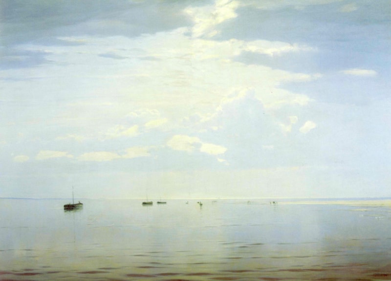 On the Volga by Nikolay Dubovskoy - Art Renewal Center