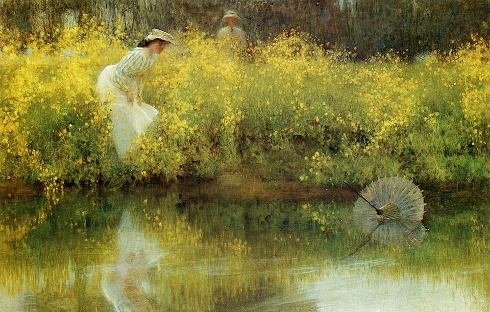 Lost Parasol by Arthur Hacker - Art Renewal Center