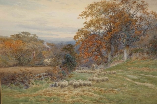 Shepherd and His Flock by John Clayton Adams - Art Renewal Center