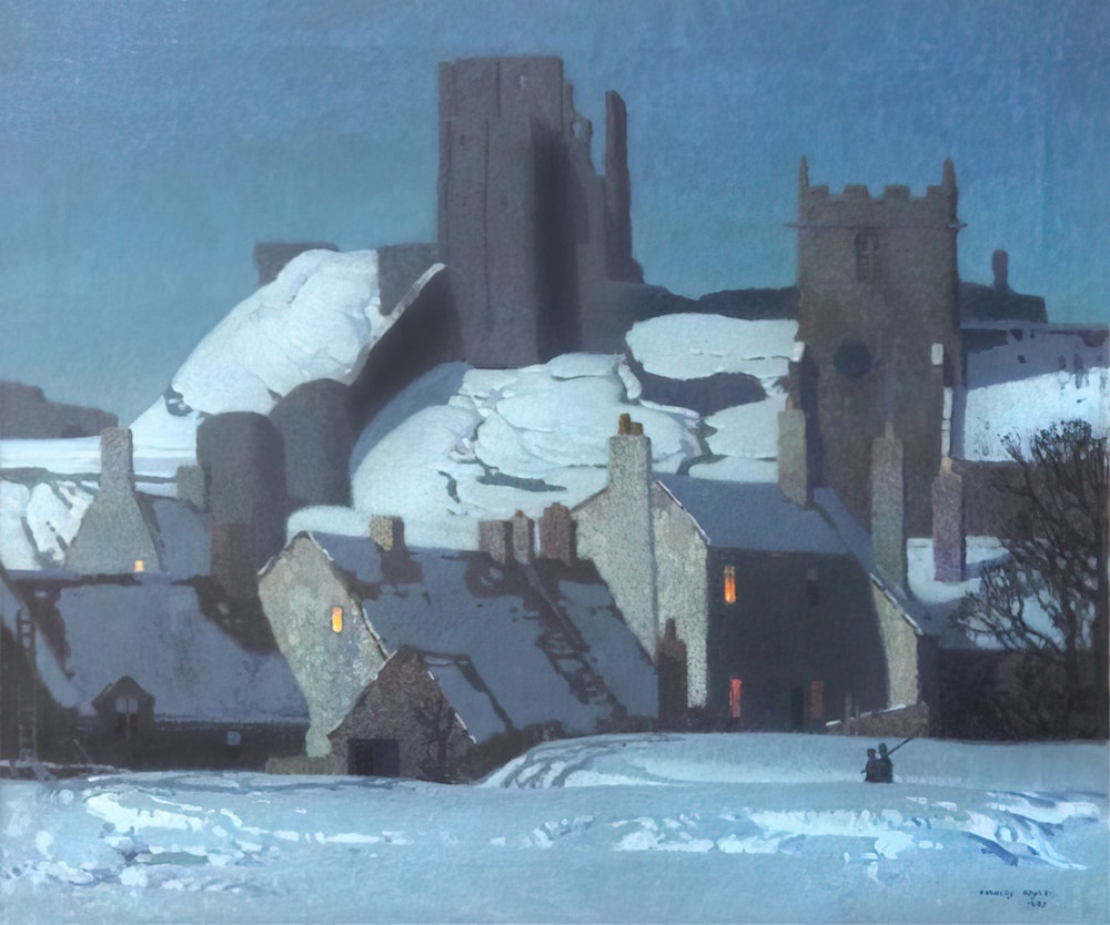 Corfe Castle by Stanley Royle - Art Renewal Center