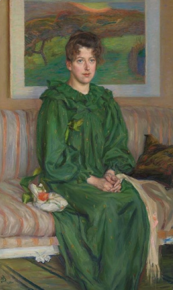 Portrait of Gerda by Richard Bergh - 2 images - Art Renewal Center