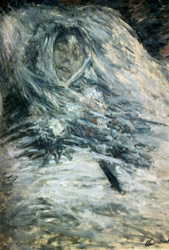 Camille Monet On Her Deathbed by Claude Monet - Art Renewal Center