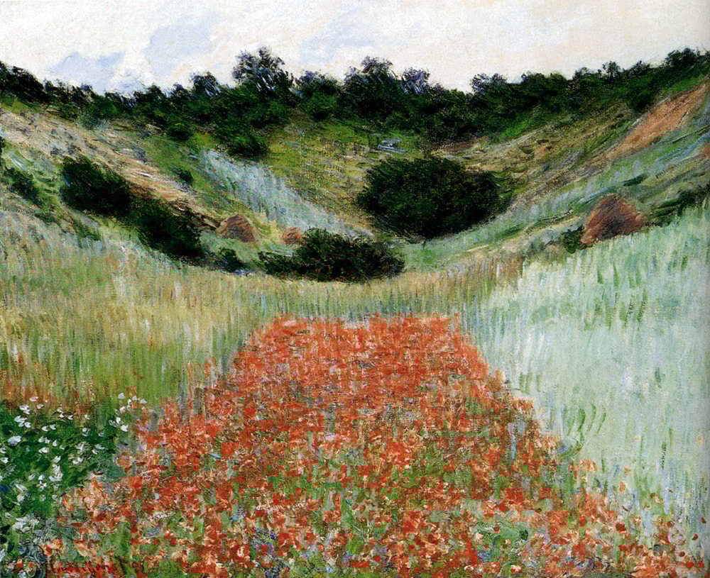 Poppy Field In A Hollow Near Giverny by Claude Monet - Art Renewal Center