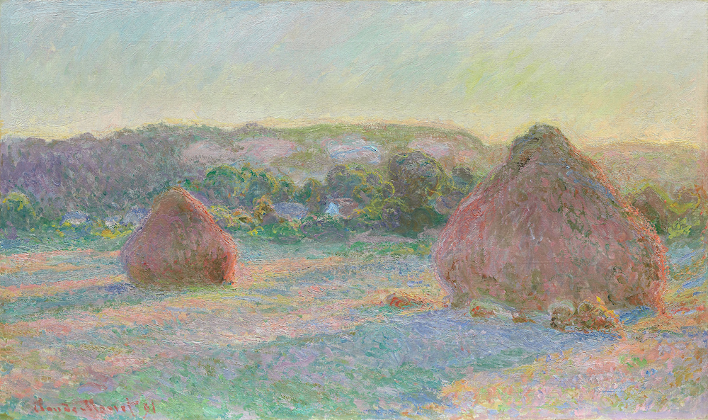 Stacks of Wheat (End of Summer) by Claude Monet - 2 images - Art ...