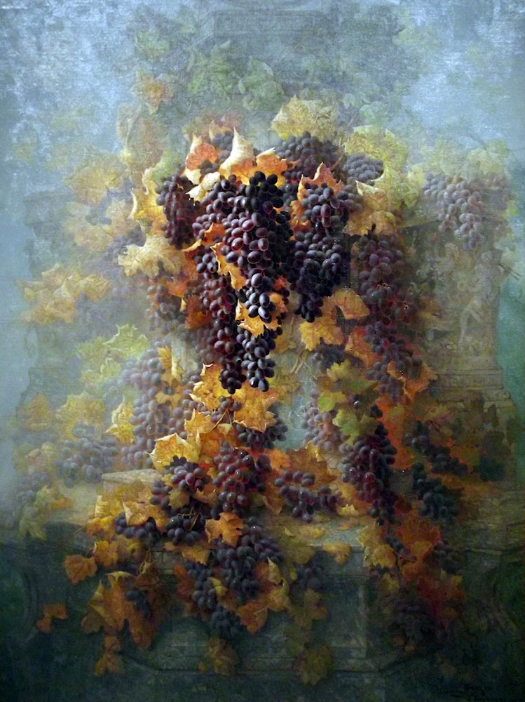 Grapes and Architecture by Edwin Deakin - Art Renewal Center