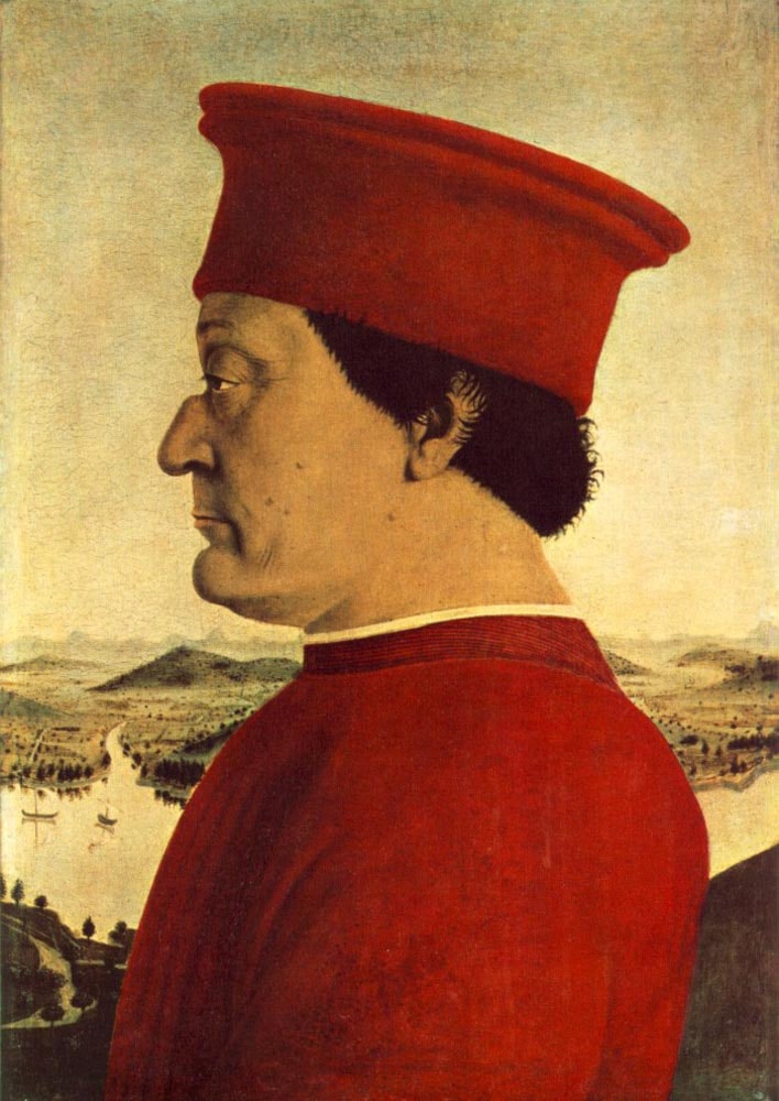 Portrait of the Duke of Urbino, Federico da Montefeltro by Piero della ...