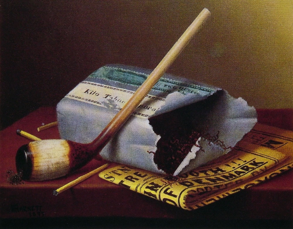 A Smoke Backstage by William Michael Harnett - Art Renewal Center
