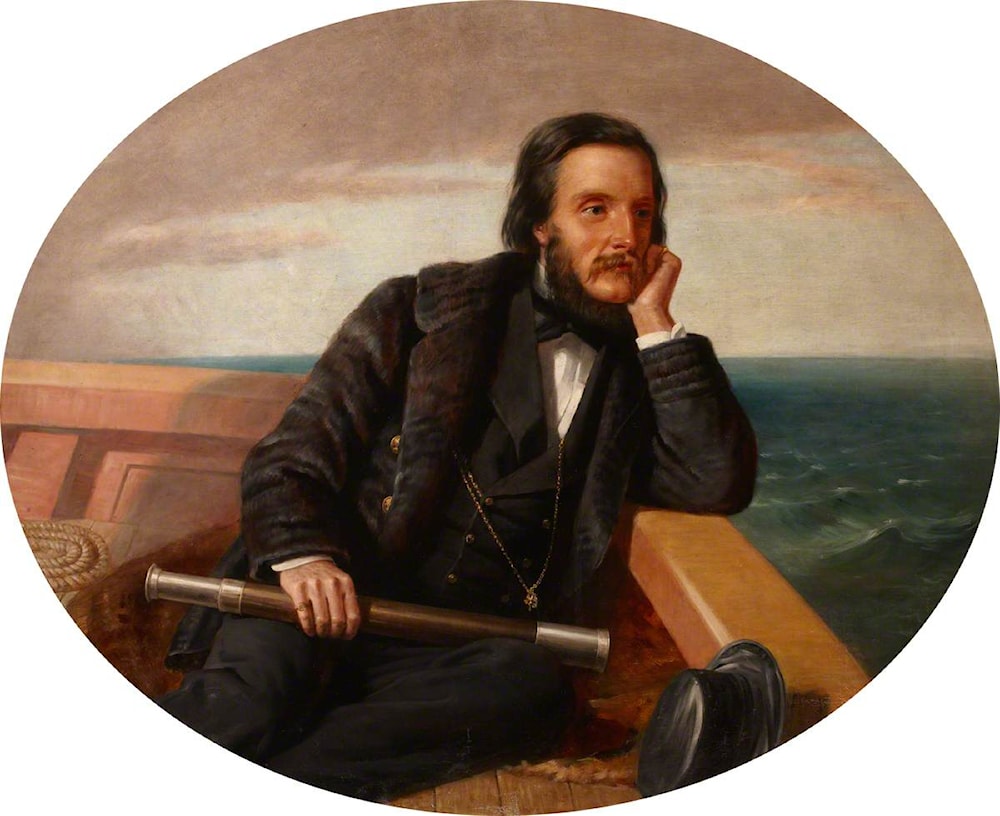Edward Ward (1827–1881), 4th Viscount Bangor, on a Yacht by Edwin ...