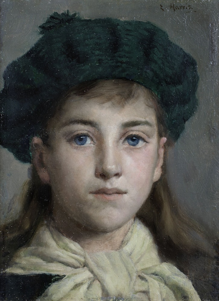Portrait of a Girl by Edwin Harris - Art Renewal Center