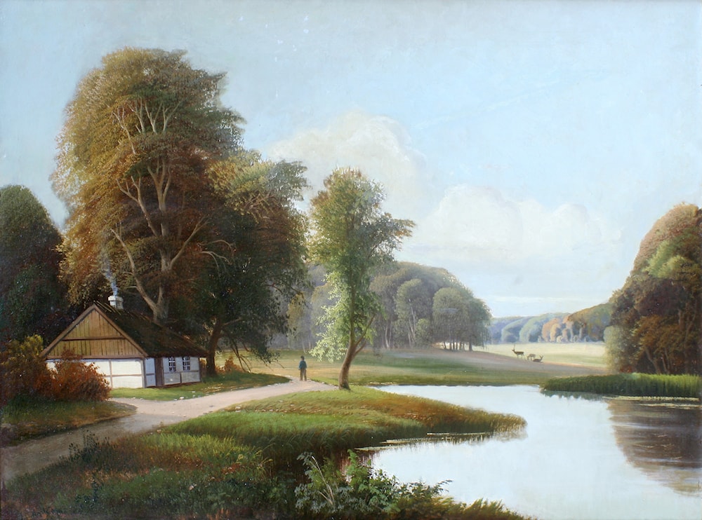 Dyrehaven, a deer park in Denmark by Siegfried Hass - Art Renewal Center