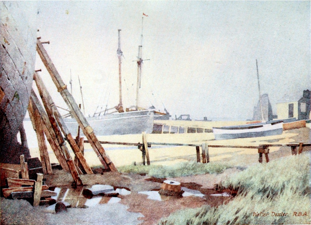 Slaughden Quay by Walter Dexter - Art Renewal Center