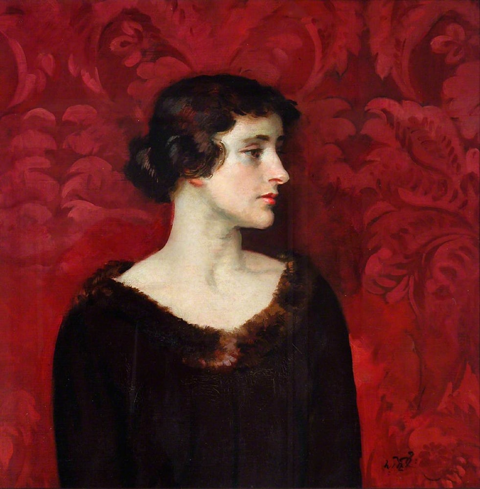 Lady in Brown by William Bruce Ellis Ranken - Art Renewal Center