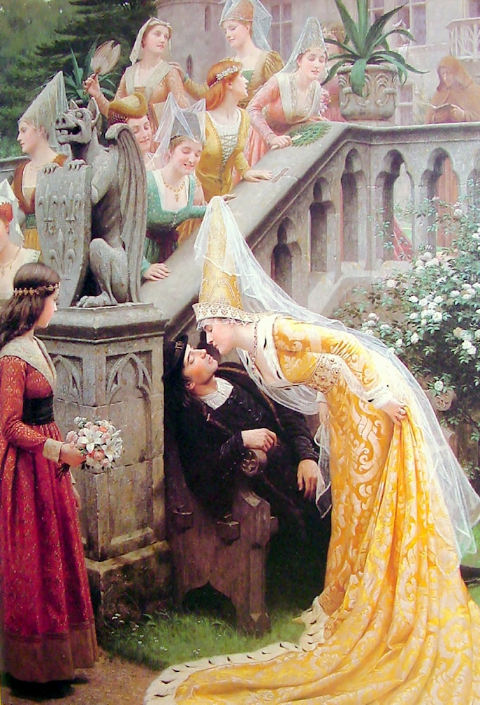 Alain Chartier by Edmund Blair Leighton - 3 images - Art Renewal Center