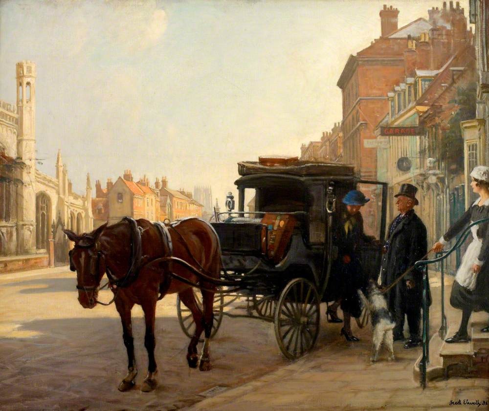 The Last Cab by Frederick William Elwell - Art Renewal Center